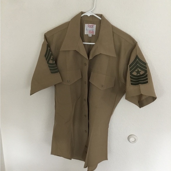 creighton | Shirts | Marine Corps Khaki Charlie Shirt Size Large ...